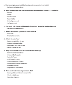 2025 U.S. Citizenship Civics Test (128 Questions) - The Law Offices of ...